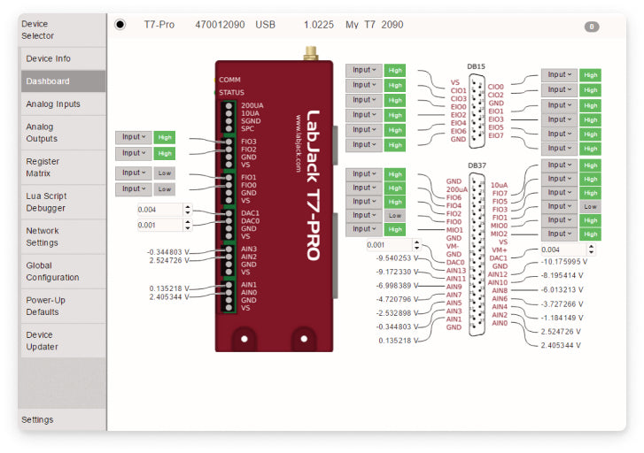 Data Acquisition Systems | LabJack DAQ Systems Analog & Digital I/O