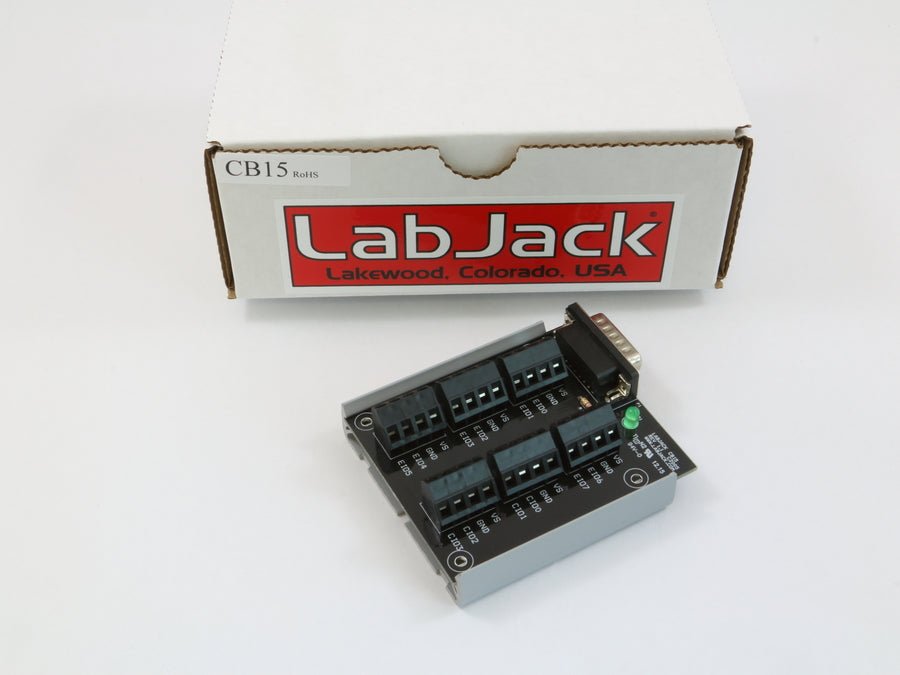 CB15 Terminal Board for LabJack UD & T-Series Devices