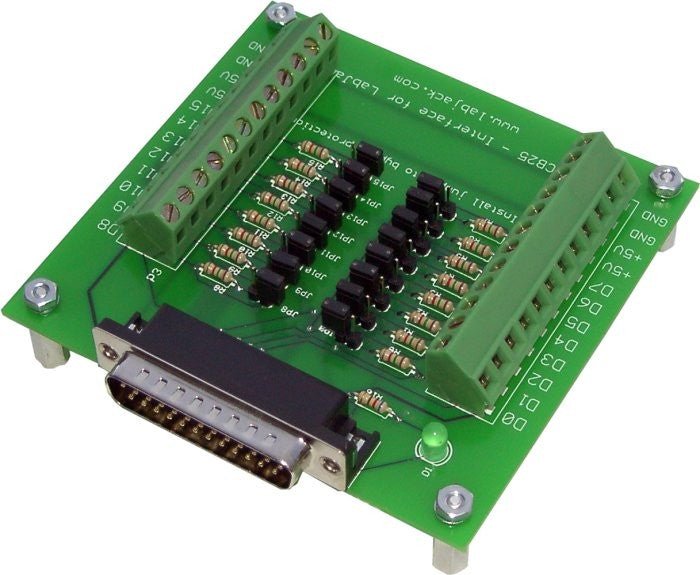 CB25 Terminal Board | 25-Pin Breakout for U12 | LabJack