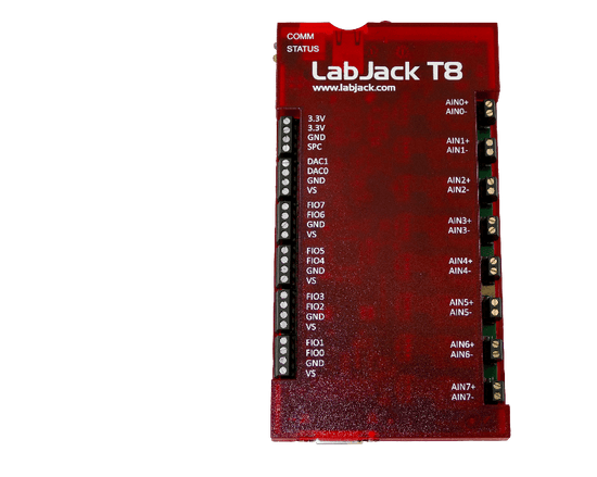 LabJack T8 | USB/Ethernet DAQ with Isolated, Simultaneous 24-bit Inputs