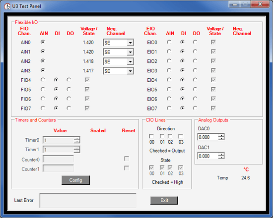 LabJack U3-HV-Multifunction USB Data Acquisition Module Analog I/O