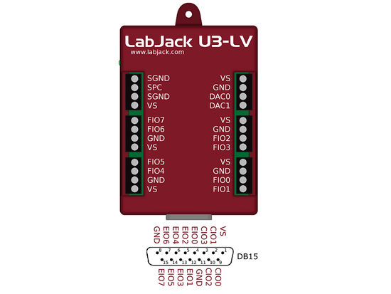 LabJack U3-LV Low Voltage Analog and GPIO Data Acquisition System